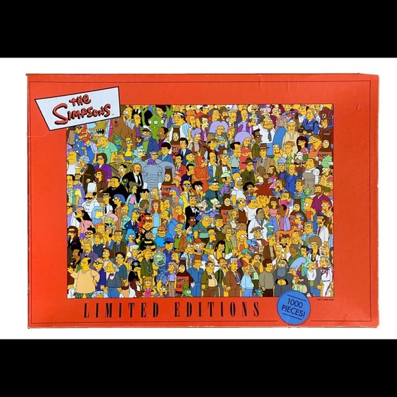 Games | The Simpsons 201 Rare 1000 Piece Jigsaw Puzzle Limited Edition ...